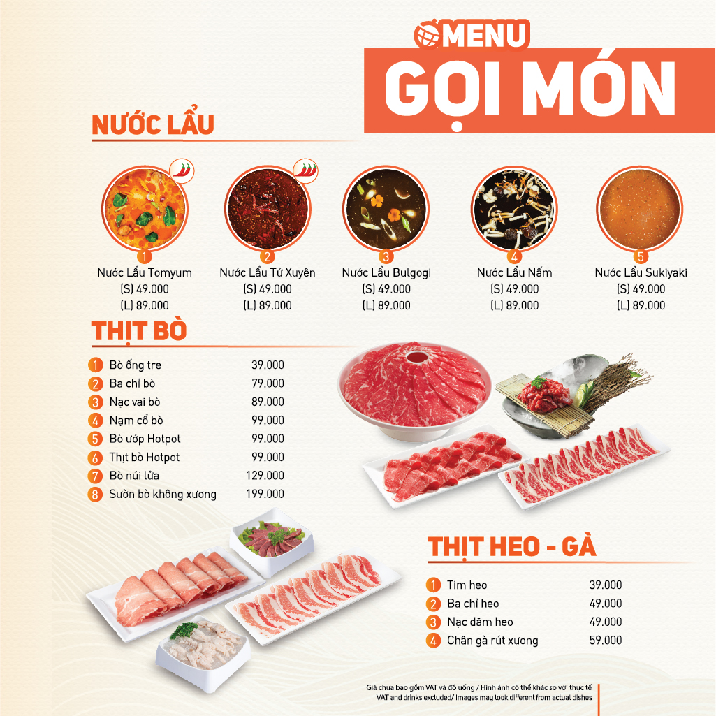 Menu 1 - Hotpot